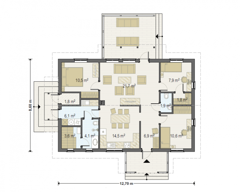 Elementmaja AS 1-108 | Elementmajad